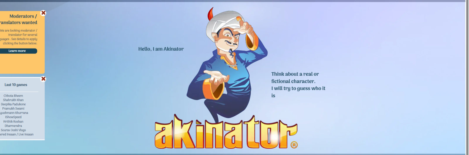 Tìm hiểu game Akinator: Game "thần đèn" đọc suy nghĩ hấp dẫn
